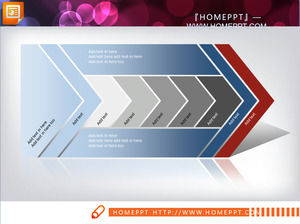 Hierarchical progressive relationship slide chart material PowerPoint ...