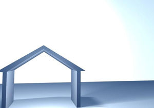 House in Architectural Drafting powerpoint template PowerPoint ...