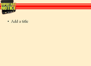 Important Notice pattern PowerPoint Templates Free Download