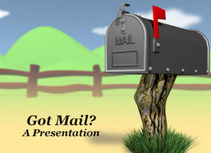 Mailbox letter ppt template PowerPoint Templates Free Download