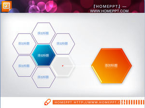 Nice and concise slide with honeycomb structure PowerPoint Templates ...