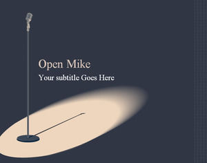 Open Mike PowerPoint Templates Free Download