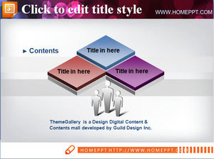 Parallel relationship PPT chart material PowerPoint Templates Free Download