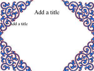 Pattern carved corners PowerPoint Templates Free Download