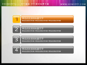 PPT navigation button with title description PowerPoint Templates Free ...