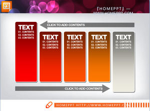 PPT text box cycle flow chart PowerPoint Templates Free Download