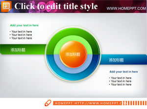 Ring structure PPT chart material PowerPoint Templates Free Download