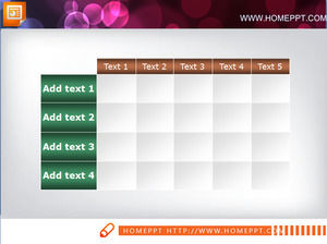 Simple and practical PPT form material PowerPoint Templates Free Download