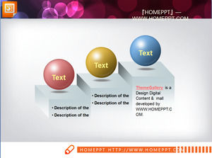 Six levels of progressive relationship PPT chart template download ...