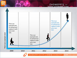 Six practical PPT curve template package download PowerPoint Templates ...