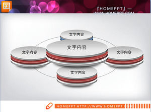 Surround relationship PPT structure material PowerPoint Templates Free ...