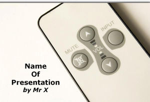 Television Remote Control powerpoint template PowerPoint Templates Free ...