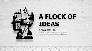 Textured wall creative design PPT template PowerPoint Templates Free ...