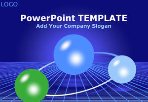Three-dimensional molecular structure PowerPoint Templates Free Download