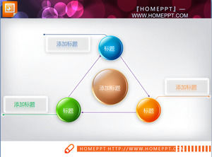 Triangle structure PPT diagram material PowerPoint Templates Free Download