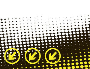 Yellow Dotted Design powerpoint template PowerPoint Templates Free Download